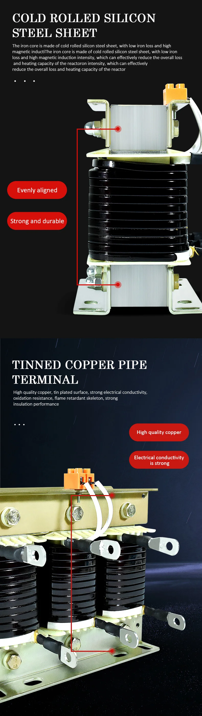 Support Customization Output Transformer Reactor For Oil/mining/airport ...