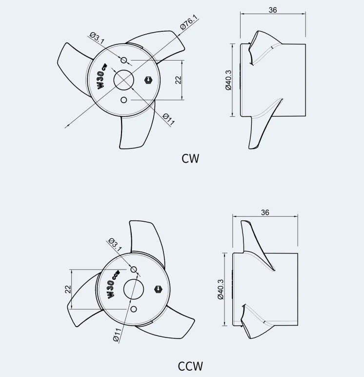T-motor W30 Underwater Thruster - High Anti-corrosion