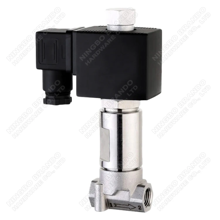 -196 Celsius Ultra Low Temperature Cryogenic Solenoid Valve For Liquid ...