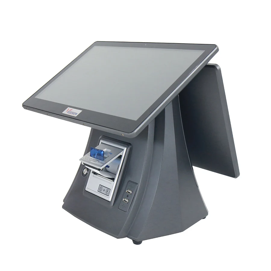 Dual Screen Windows Terminal Touch Caisse Enregistreuse All In One Cash ...