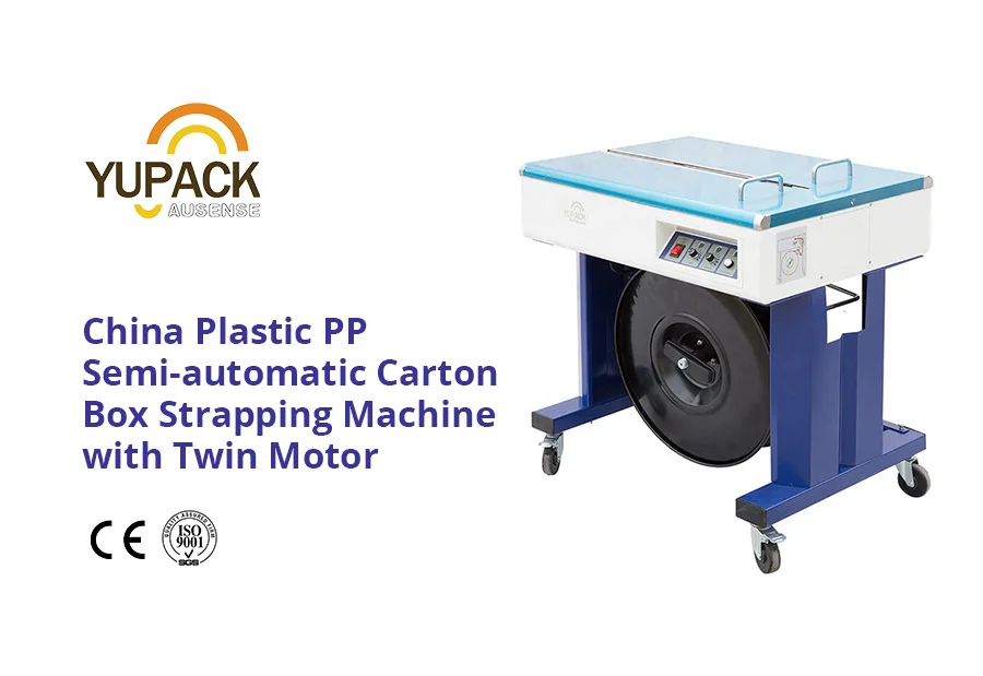 China Plastic PP Semi-Automatic Carton Box Strapping Machine with Twin ...