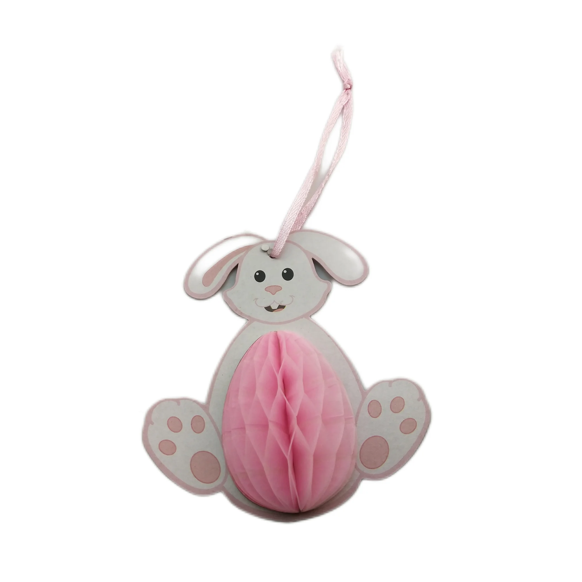 Hanging Paper Ceiling Lantern Pendant Rabbit Sets Honeycomb Ball Easter ...