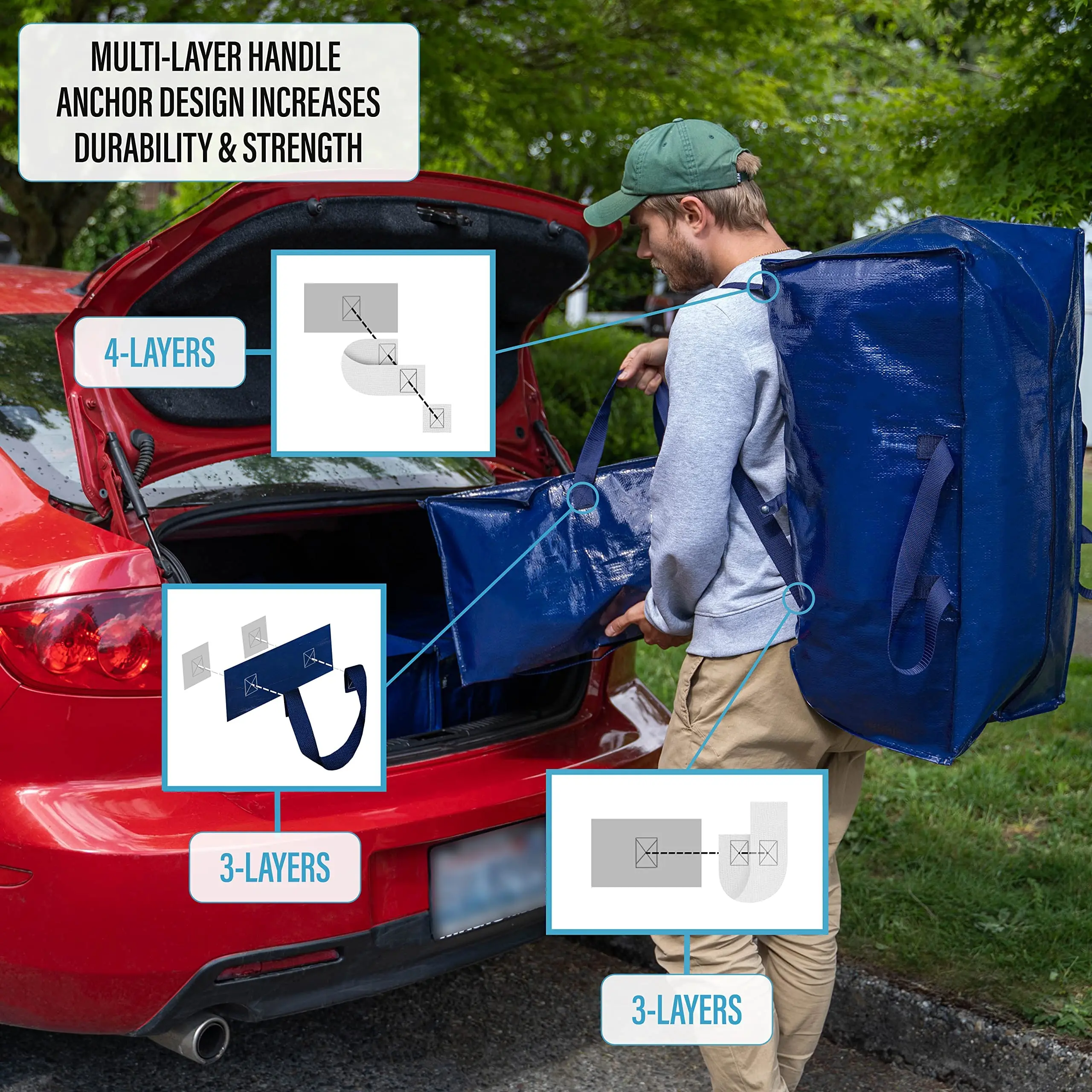 Extra Large Capacity Waterproof Heavy Duty Moving Bag Customized ...