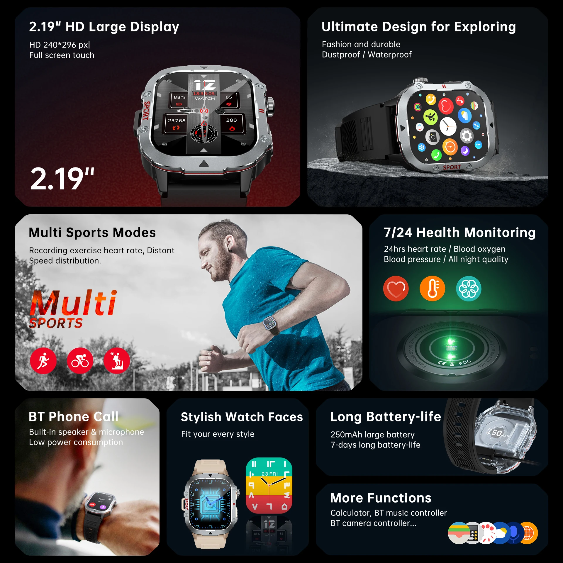 C30 Pro Smartwatch - High-Quality Men's Fitness Watch