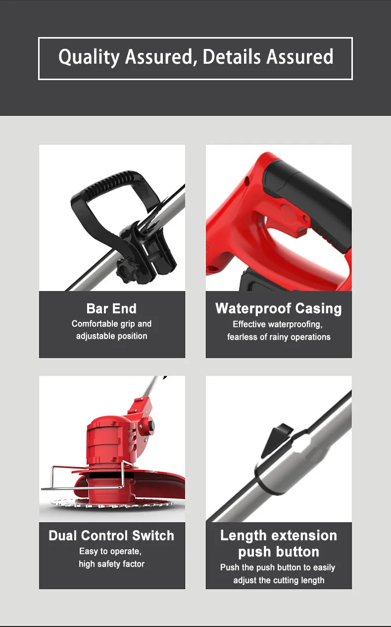 Garden Machines Tools New Good Lithium Battery Brush Cutter Grass ...