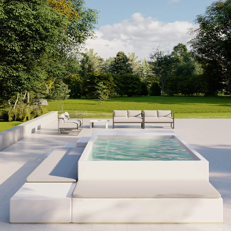 Free Miniature 3D Design Pool Samples - Outdoor Fiberglass