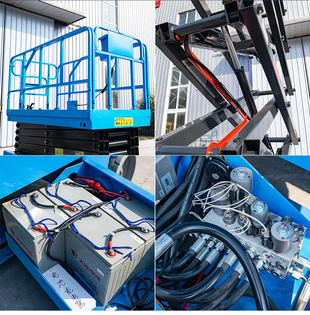 Portable 10m Electric Lift Platform for Indoor Projects with Hydraulic ...