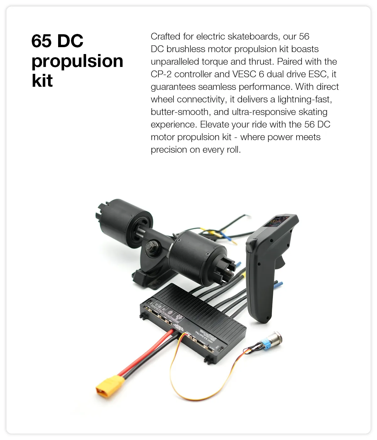 Powerful BLDC Motor Propulsion Kit for ESK Electric Skateboard