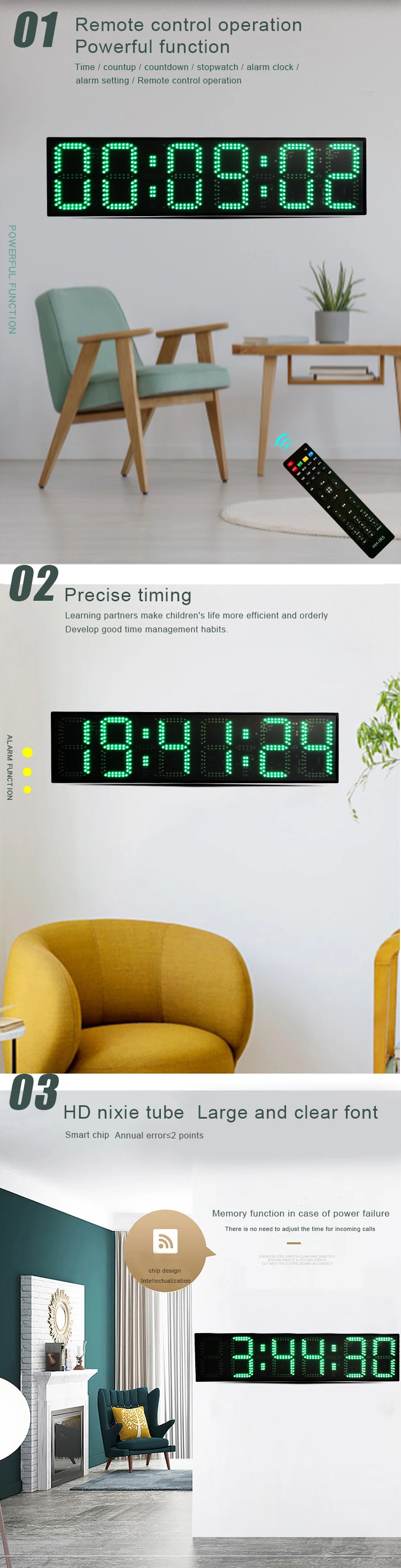 Large Scale Competition Timer Led Digital Countdown Timer Sports ...