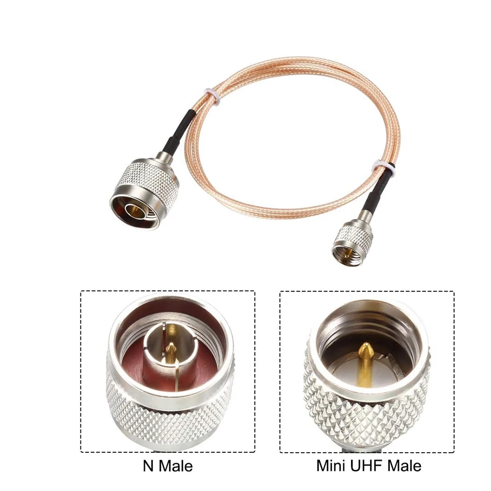 RF N Type Male Straight Clamp Plug Solder Nickel-Plated Female Welded ...