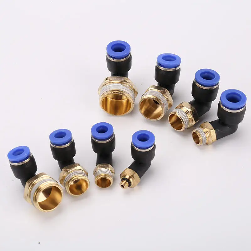 Pneumatic Air Connector Fitting PC/PCF/SL/PB/PL 6 8 10 12 Thread 1/8 1/4" 3/4" 1/2" Hose ...