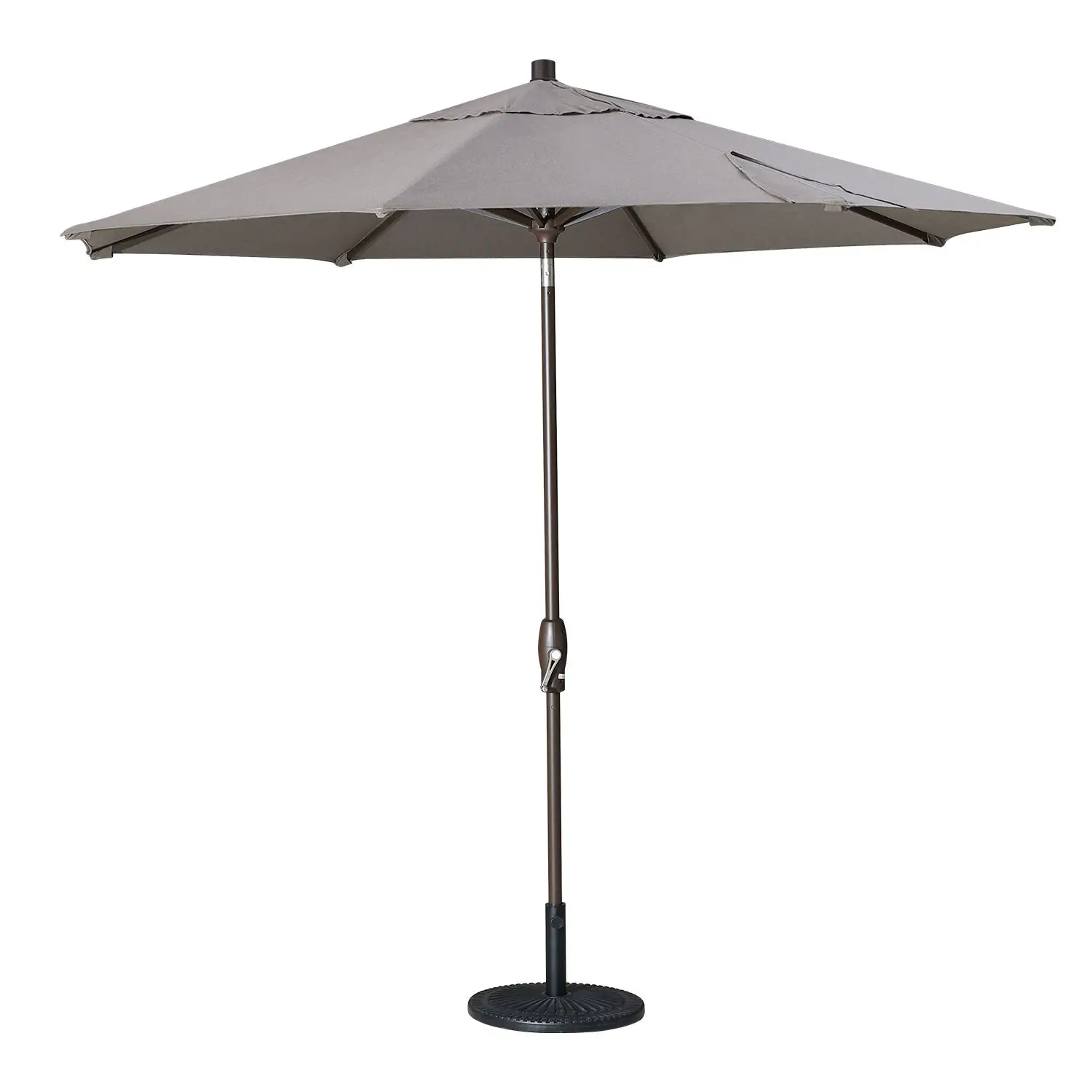 3m Round Auto Tilt Central Pole Aluminium Parasol Heavy Duty Motorized Large Commercial ...