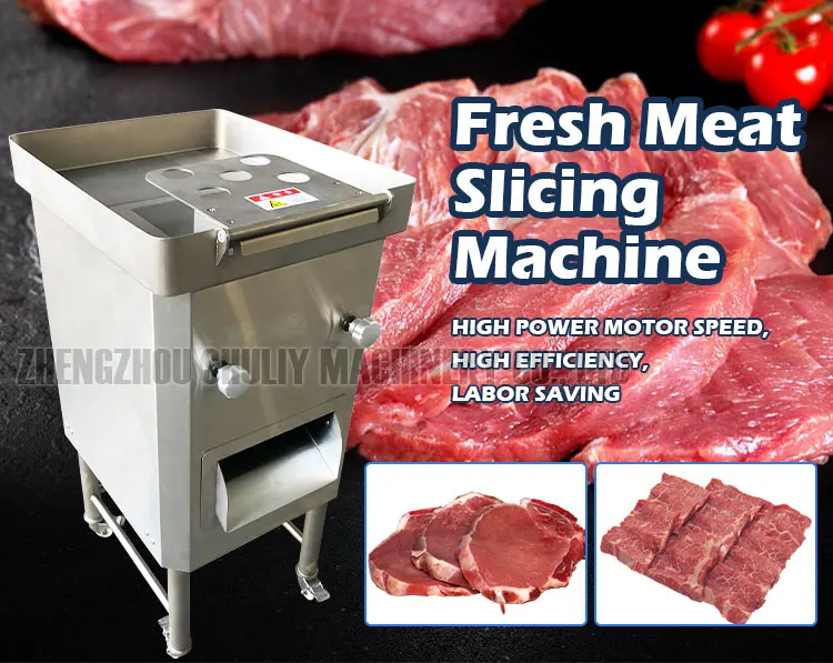 Automatic Small Meat Strips Slicing Cutting Machine Beef Pork Meat ...