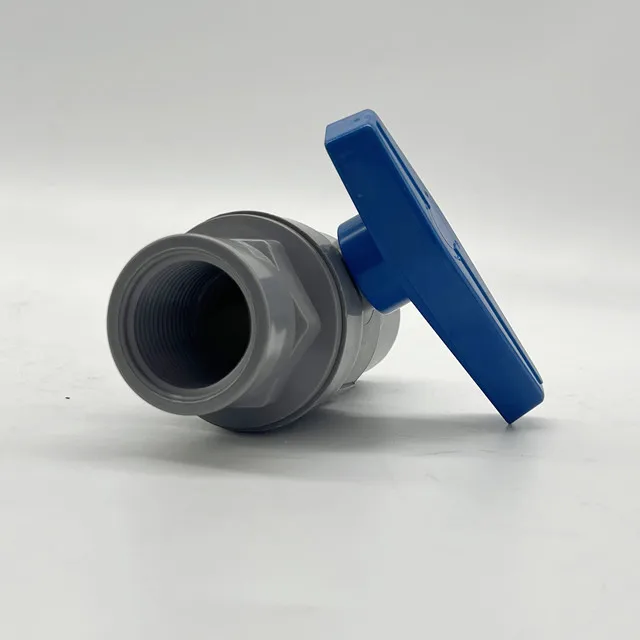 Pvc Two Picecs Ball Valve Blue Plastic Handle - Buy Pvc Ball Valve ...