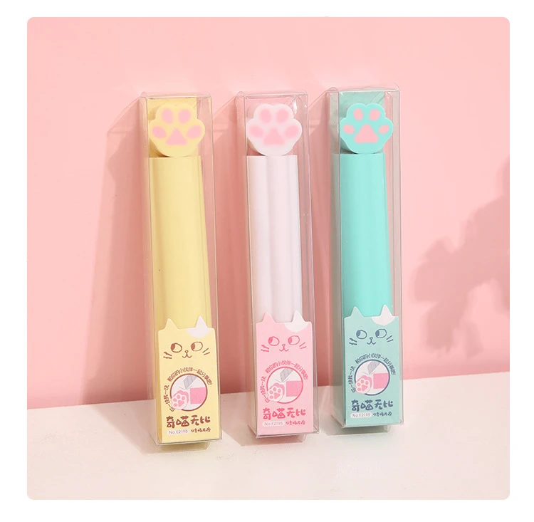 Cute Cartoon Cat Claw Shaped Eraser - Creative & Versatile