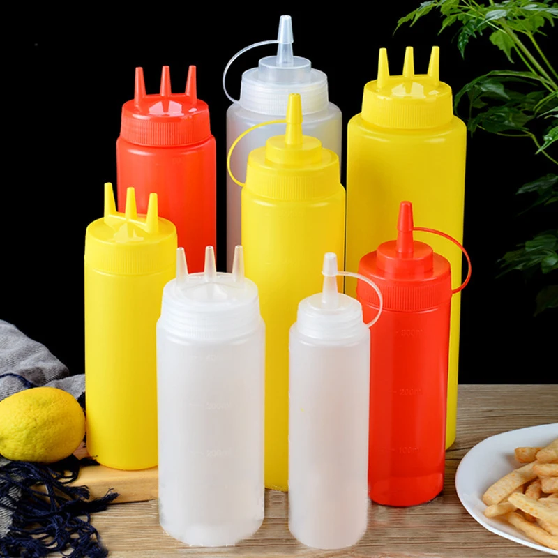 12 oz 16 oz 24 oz 36 oz Triple Tip Salad Dressing Ketchup Bottles ...
