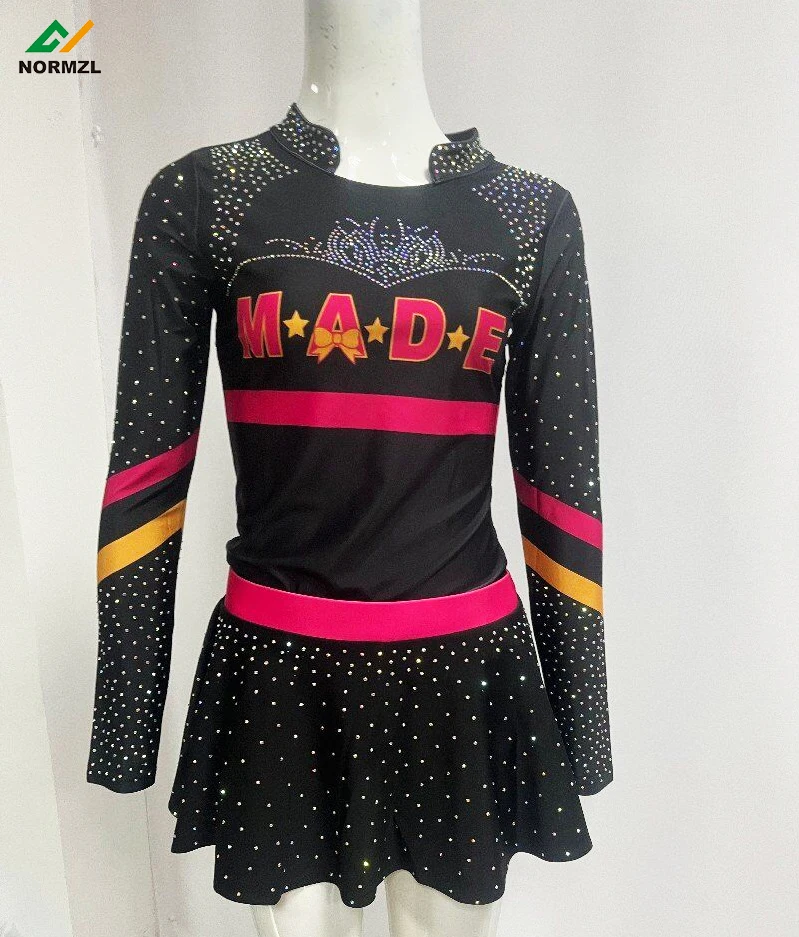 Normzl Wholesale Practice Rhinestone Cheerleading Skirt Uniforms Sexy ...