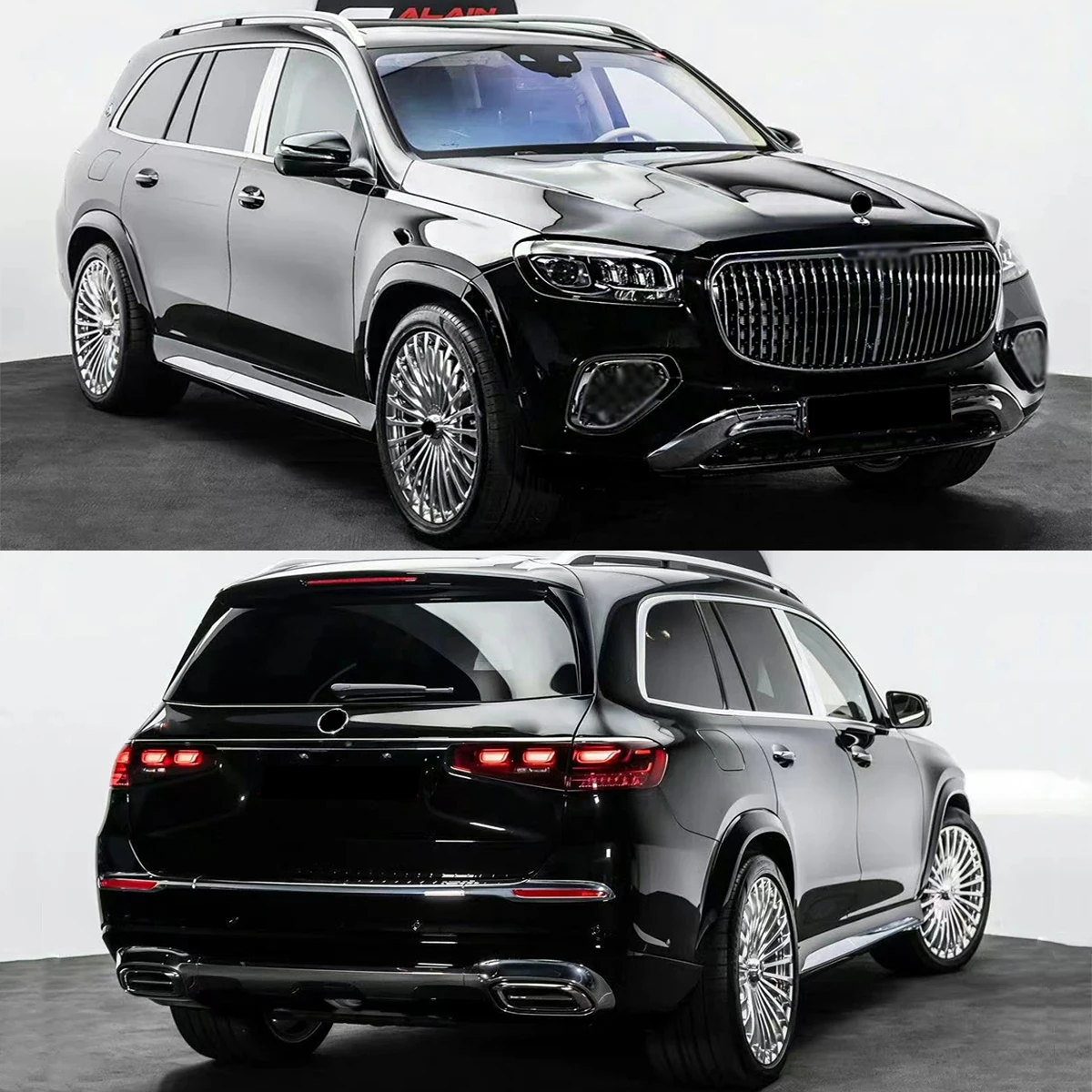 Mercedes Benz GLS Class X167 Facelift Bumpers - Maybach Style