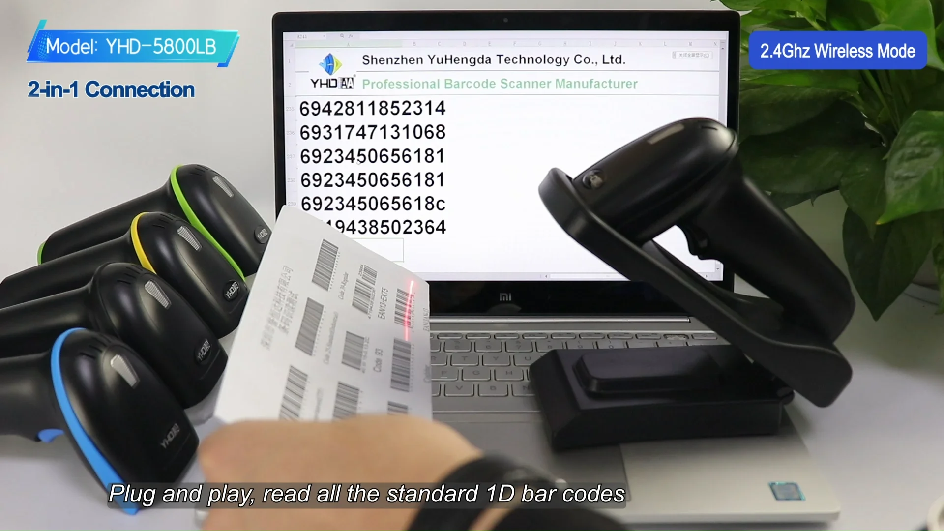 New Design 1d Blue Tooth Barcode Scanner With Charge Base Laser ...