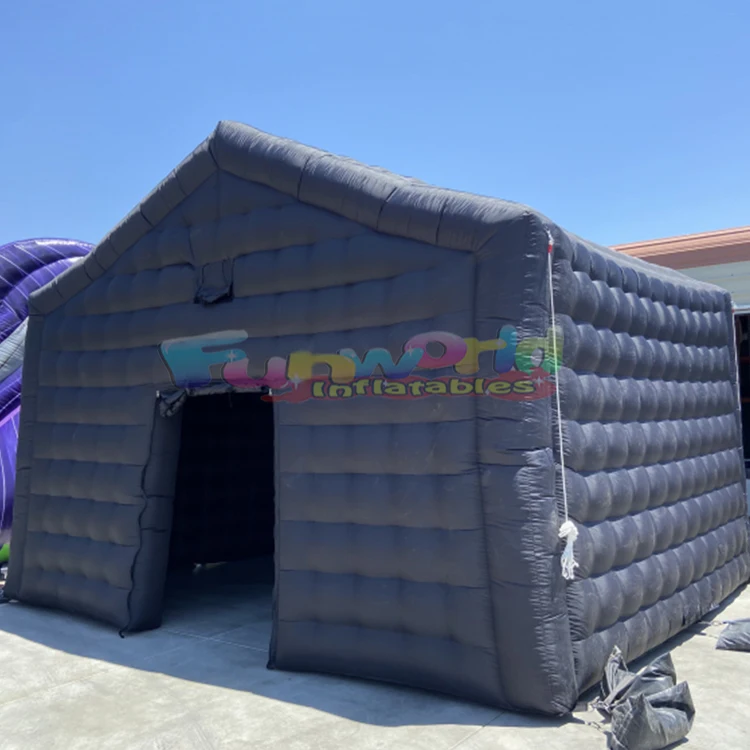 Commercial Party Portable Black Inflatable Nightclub Cube Party Bar ...