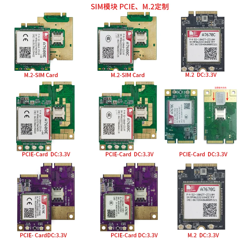 4G M.2 Module A7608 A7605 SIM7600 EC25 EC21 - Wireless CAT 1 Solution ...