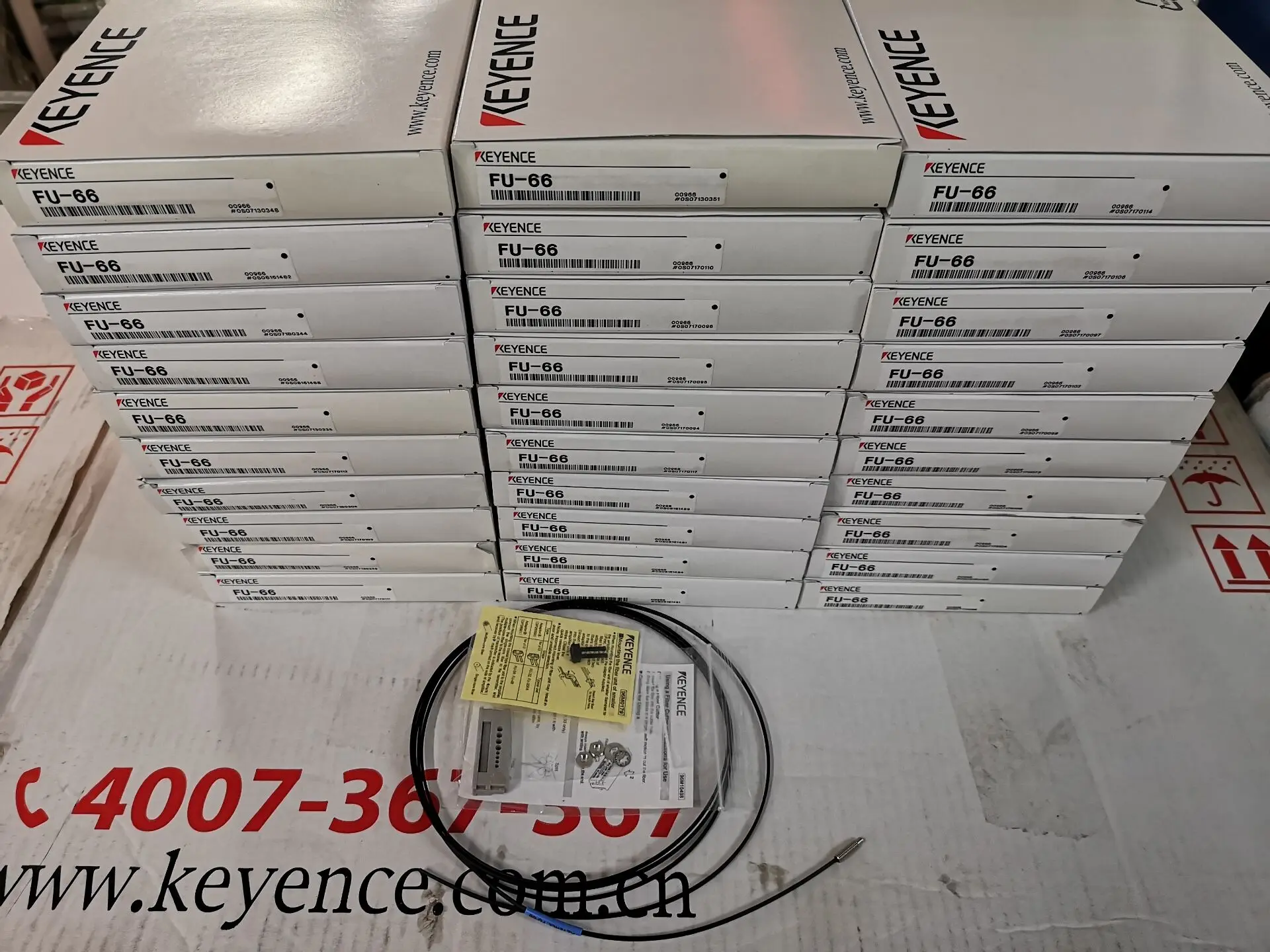 Keyence Fu-38v Digital Fibre Optic Sensors Limited-reflective Fibre ...