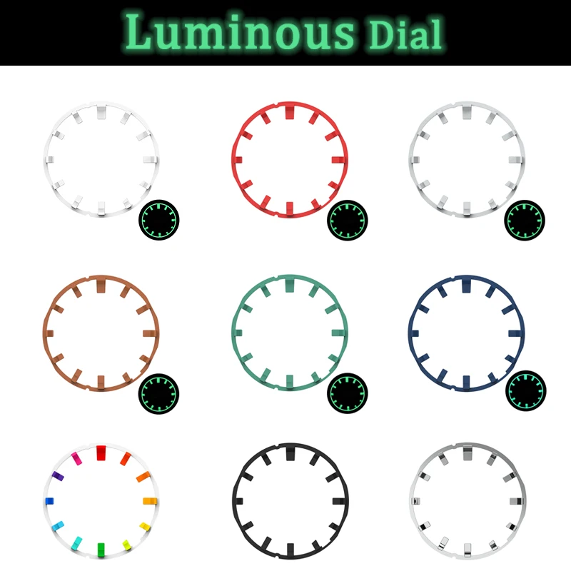 Ga-2100/2110 Accessories Light Blue Watch Dial Mod Kit Watch Bezel Scale Ring For G Shock Ga2100 ...