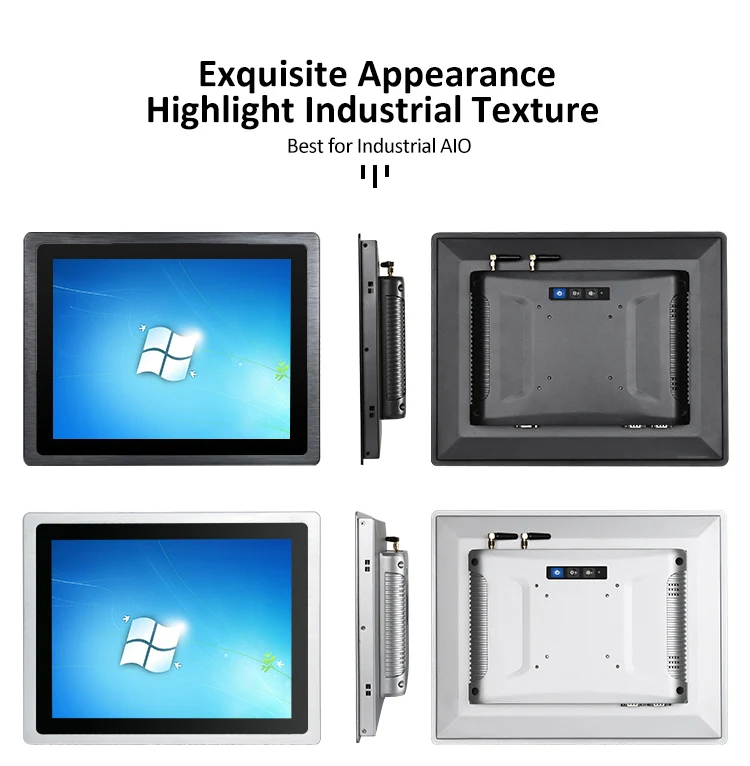 8 Inch Mini Pc Capacitive Industrial Panel Pc Flat Touch Screen Panel ...