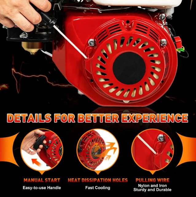 Gx160 Gx390 Air-cooled Single Cylinder Machinery Engines Ohv Gasoline 4 ...