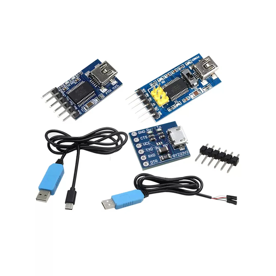 USB to TTL serial port module FT232 serial port downloader flashing ...