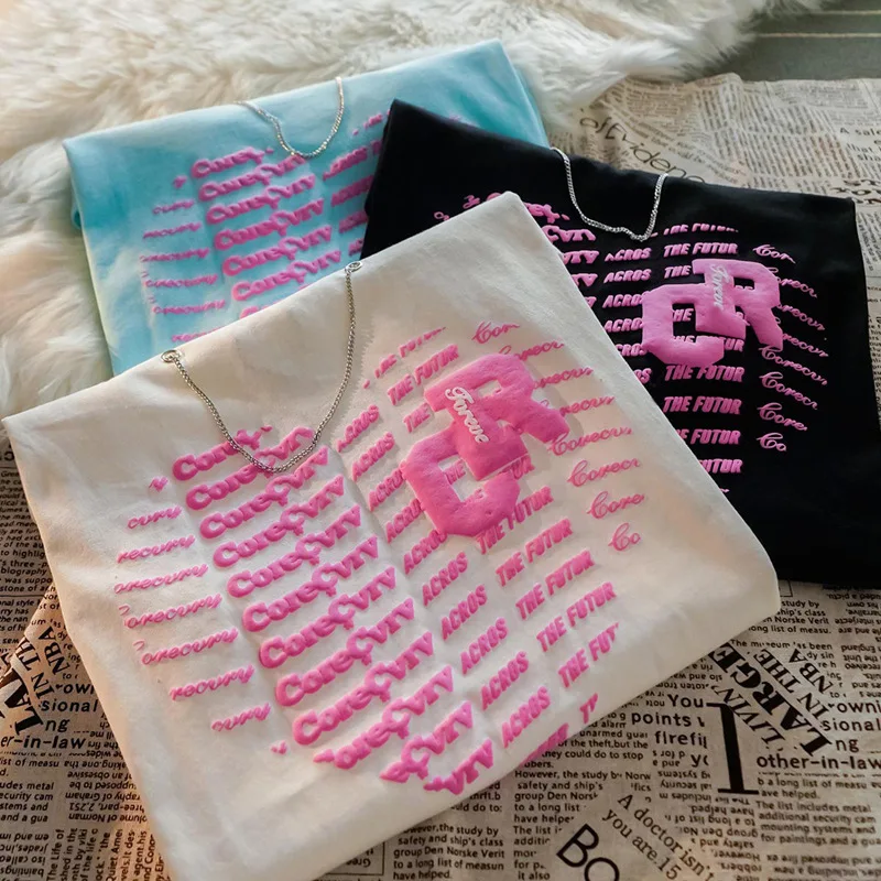 Factory Heavyweight 3d Puff Print Men T-shirt 100 Cotton Brand Custom ...