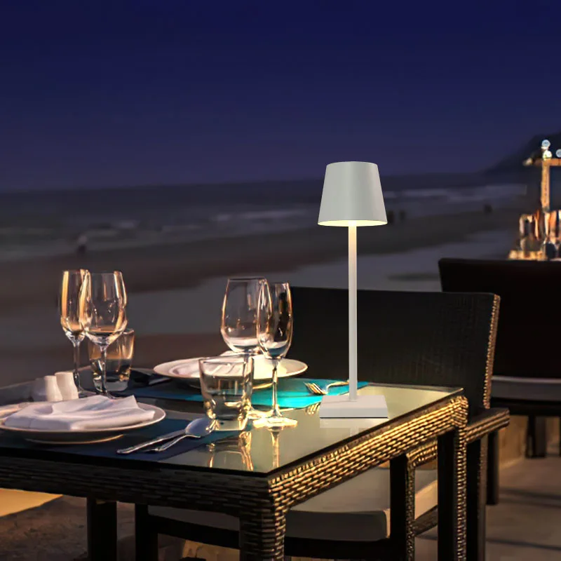 Modern Touch Table Lamp Hotel Restaurant Rechargeable Dinner Lamp Eye ...
