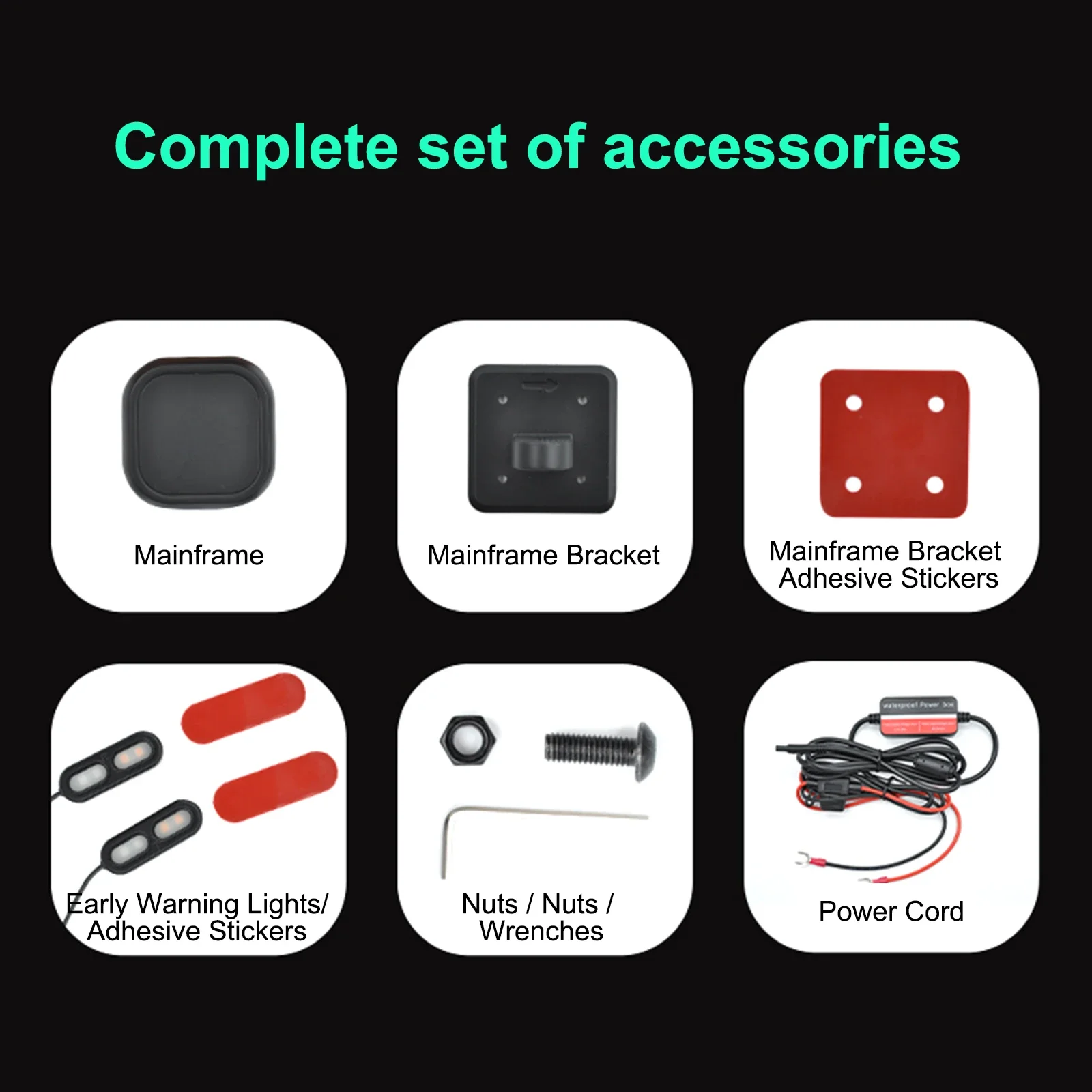 Motorcycle Blind Spot Radar Detection System 30m Range Ip67 Waterproof ...