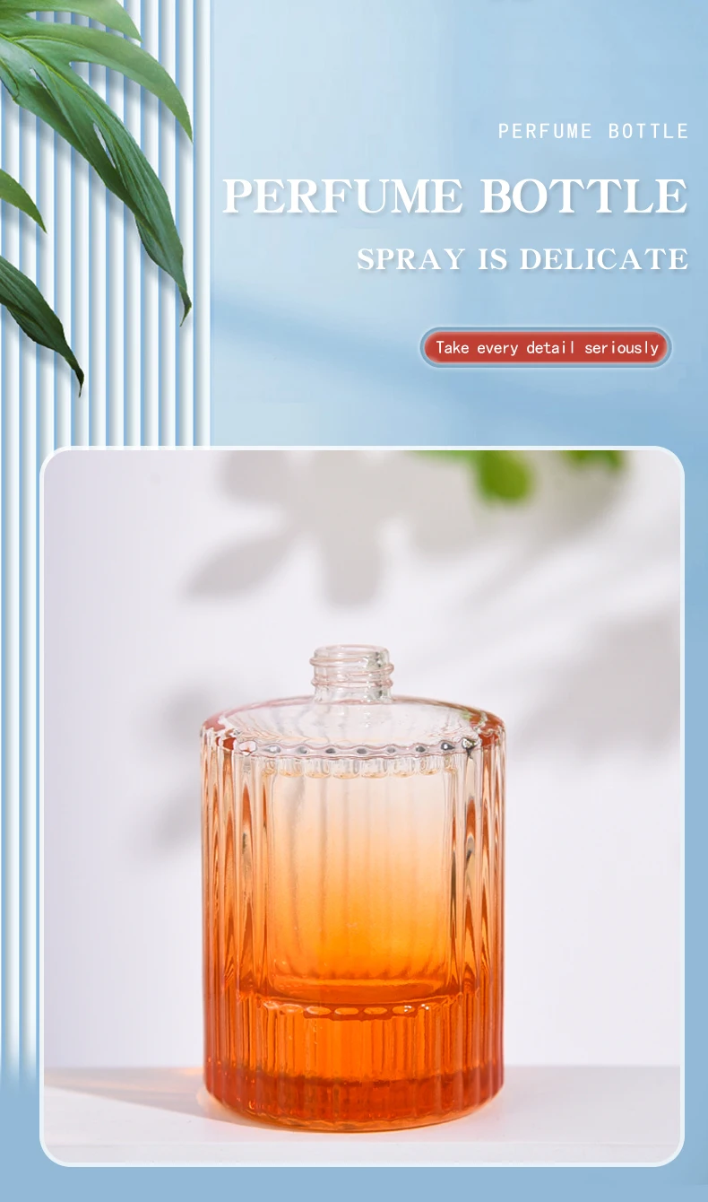 Newly Designed Orange Refillable Perfume Bottle Spiral Bottle Mouth ...