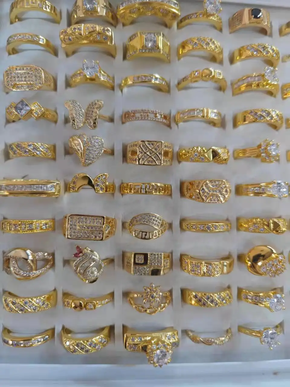 Wholesale Women's Zircon Oxide Ring - Geometric Stone Jewelry