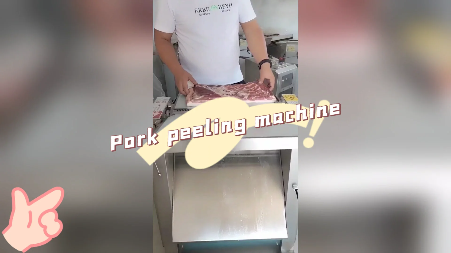 Full Automatic Commercial Pork Skinner Machine Pig Meat Skin Pork ...
