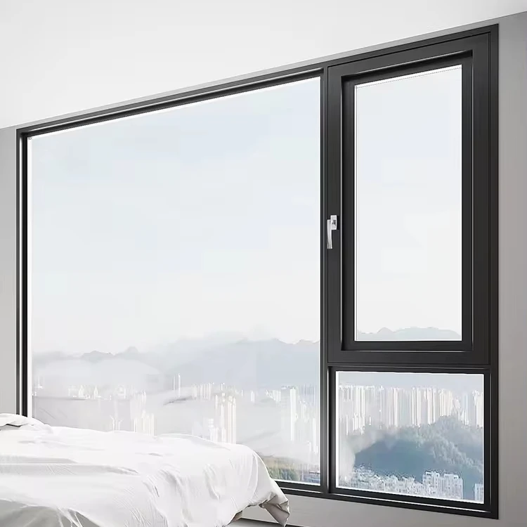 Aluminum Tilt Turn Casement Window Tempered Glass Soundproof Exterior ...