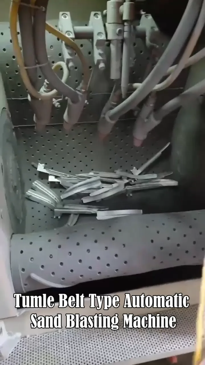 Tumble Belt Automatic Sand Blasting Cabinet Tumbler Blaster Machine ...