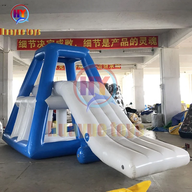 Outdoor Play Floating Inflatable Water Slide with Catapults for Home ...