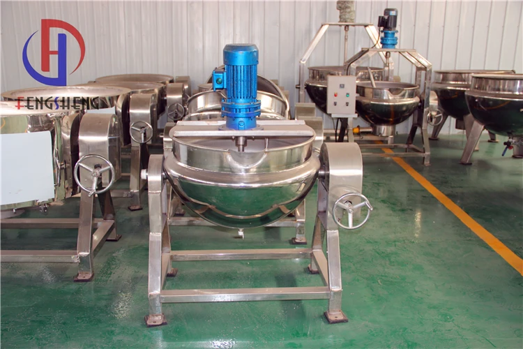 500L Industrial Electric Heating Double Jacket Cooking Pot