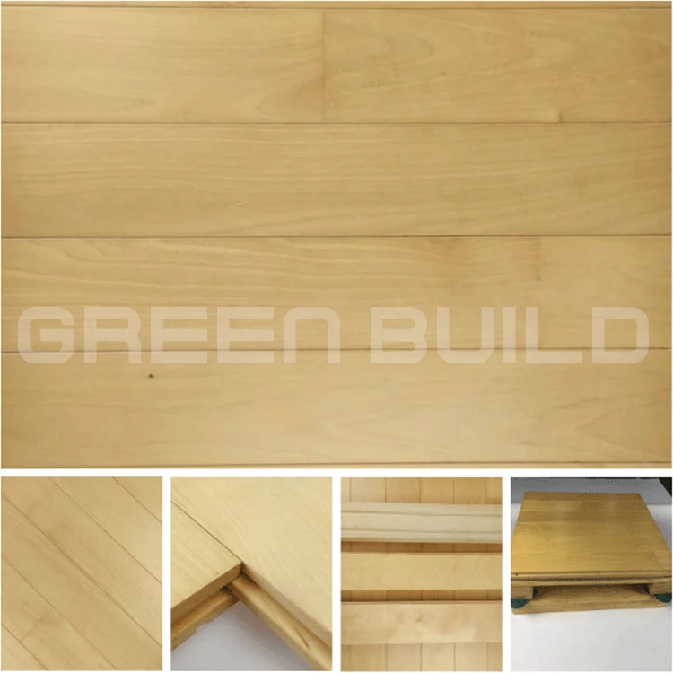 Maple Sports Floor Indoor Gym Solid Wood Flooring - Durable Hardwood ...