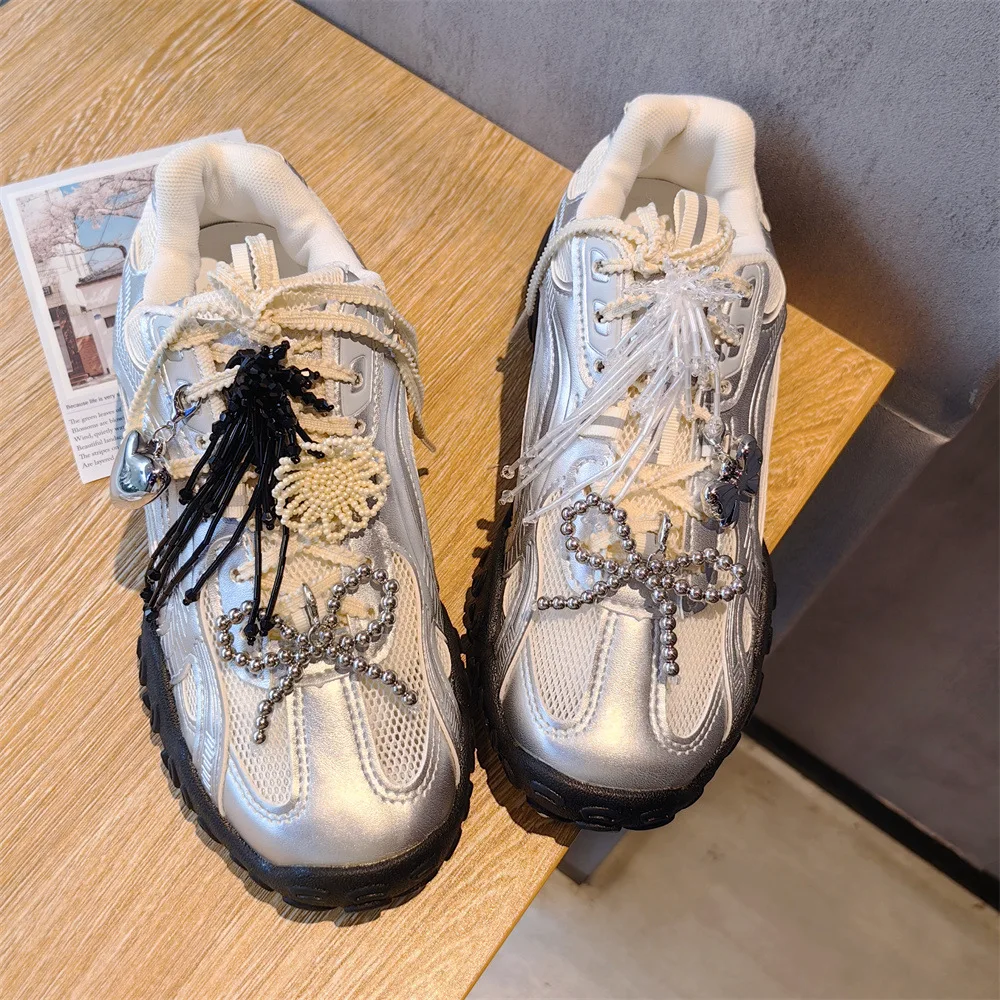 Custom Shoe Lace Charms - DIY Faux Pearl Sneaker Buckles