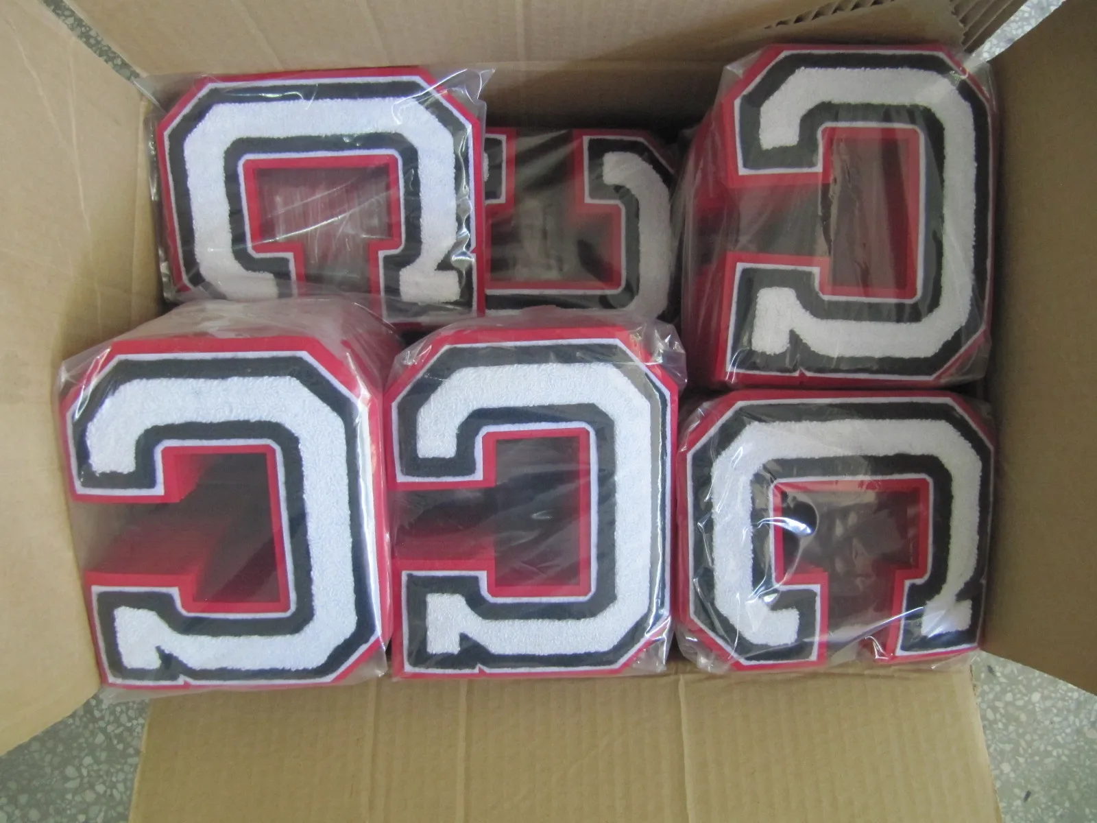 Self Adhesive Dupes Glitter Chenille Letter Initial Patches For ...