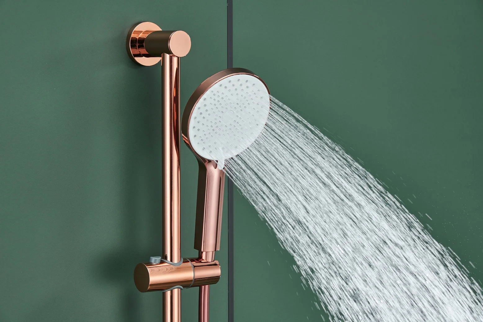 Simple And Modern Style Two Function Rose Gold Brass Bathroom Shower ...