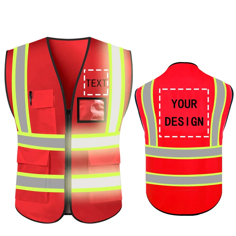 Customized Safety Vests for Outdoor Work - Reflective & Durable