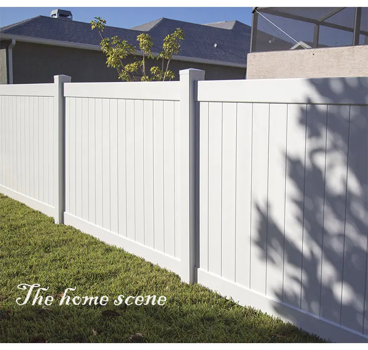 White Plastic PVC Vinyl Privacy Fence Panels - Durable & Stylish