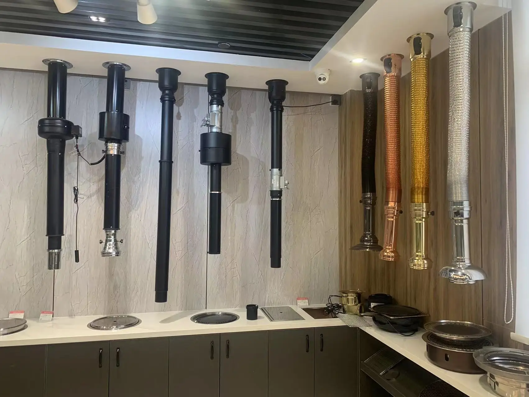 Korean Bbq 304 Steel square Filter Box Retractable Stainless Steel Hard ...