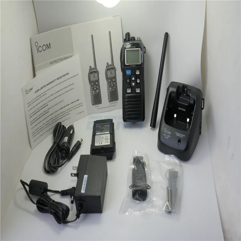ICOM IC-M73 VHF Waterproof Marine Walkie Talkie - 5km Range
