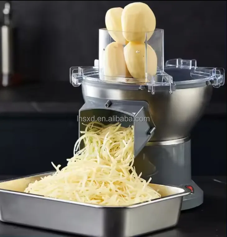 Efficient Vegetable Processing with Dice, Slice, and Shred Machines