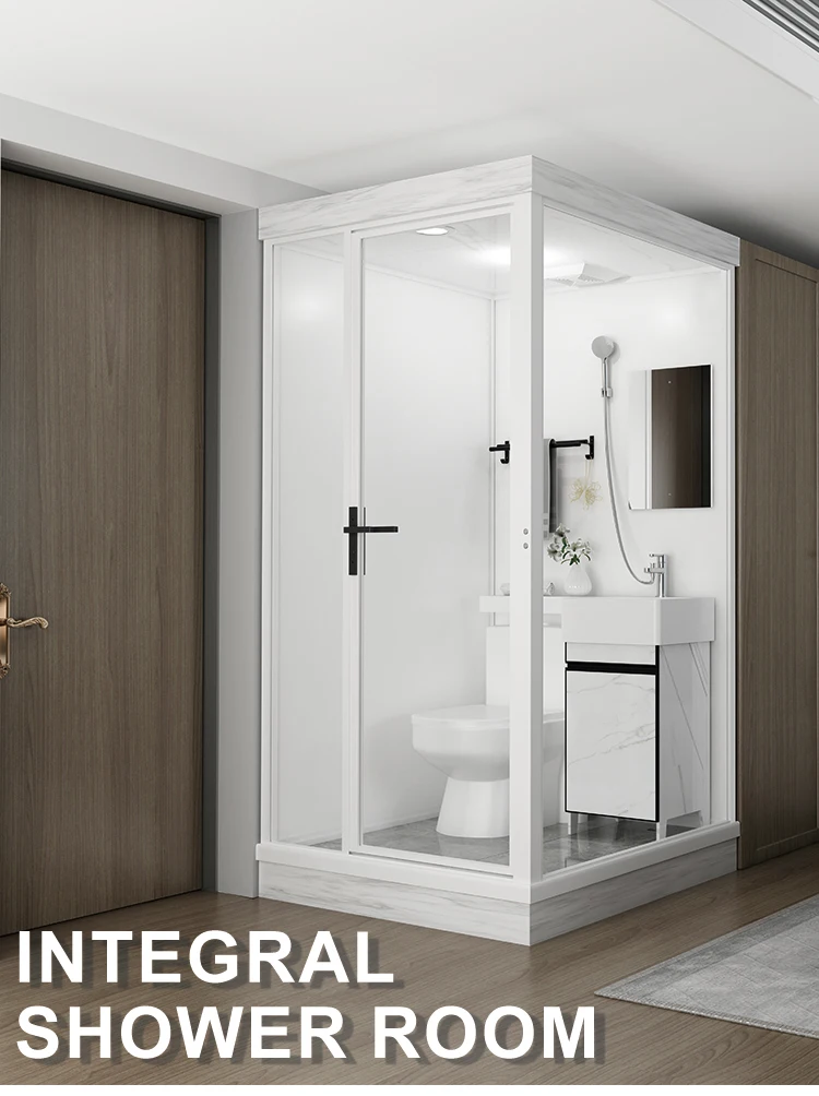 Modern Design Integrated Prefabricated Bathroom Pod with Toilet ...